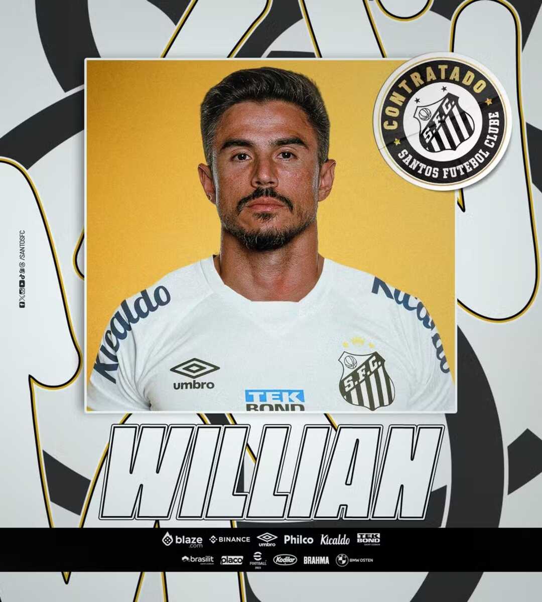 Willian Bigode é anunciado pelo Santos - Diário do Litoral