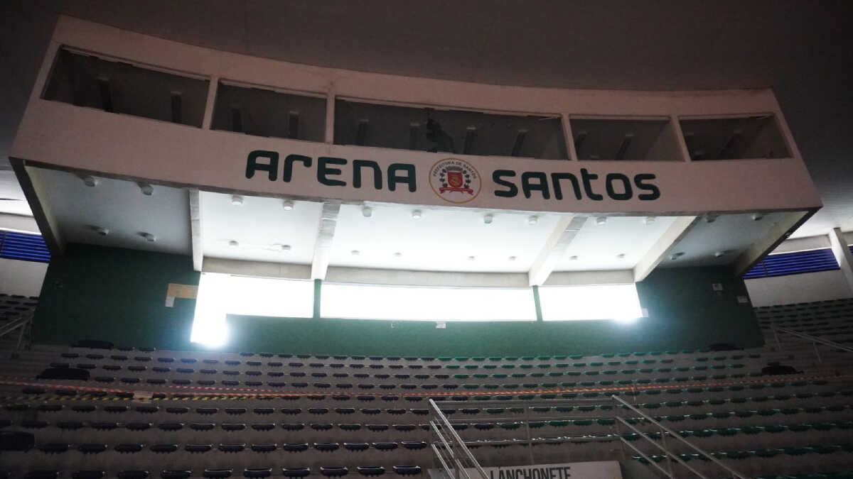 Sem condições de uso, Arena Santos será interditada; entenda - Diário ...