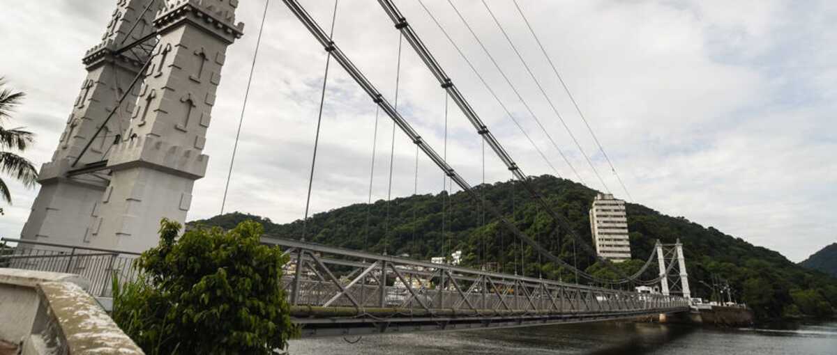Ponte Pênsil recebe nova iluminação nesta sexta - Diário do Litoral